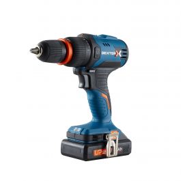 trapano avvitatore dexter 20v, 1 batteria 2.5ah, caricabatteria ...