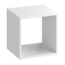 1 cubo spaceo kub l36xp31.7xh36cm in legno colore bianco - bricocenter