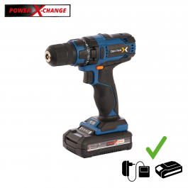 trapano avvitatore dexter 18v, 1 batteria 1,5ah e caricabatterie ...