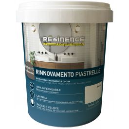 resina bicomponente base acqua per piastrelle bianco satinato resinence ...
