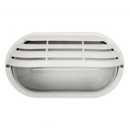 applique cesena plastica binaco 27x12x15cm e27=60w ip54 - bricocenter